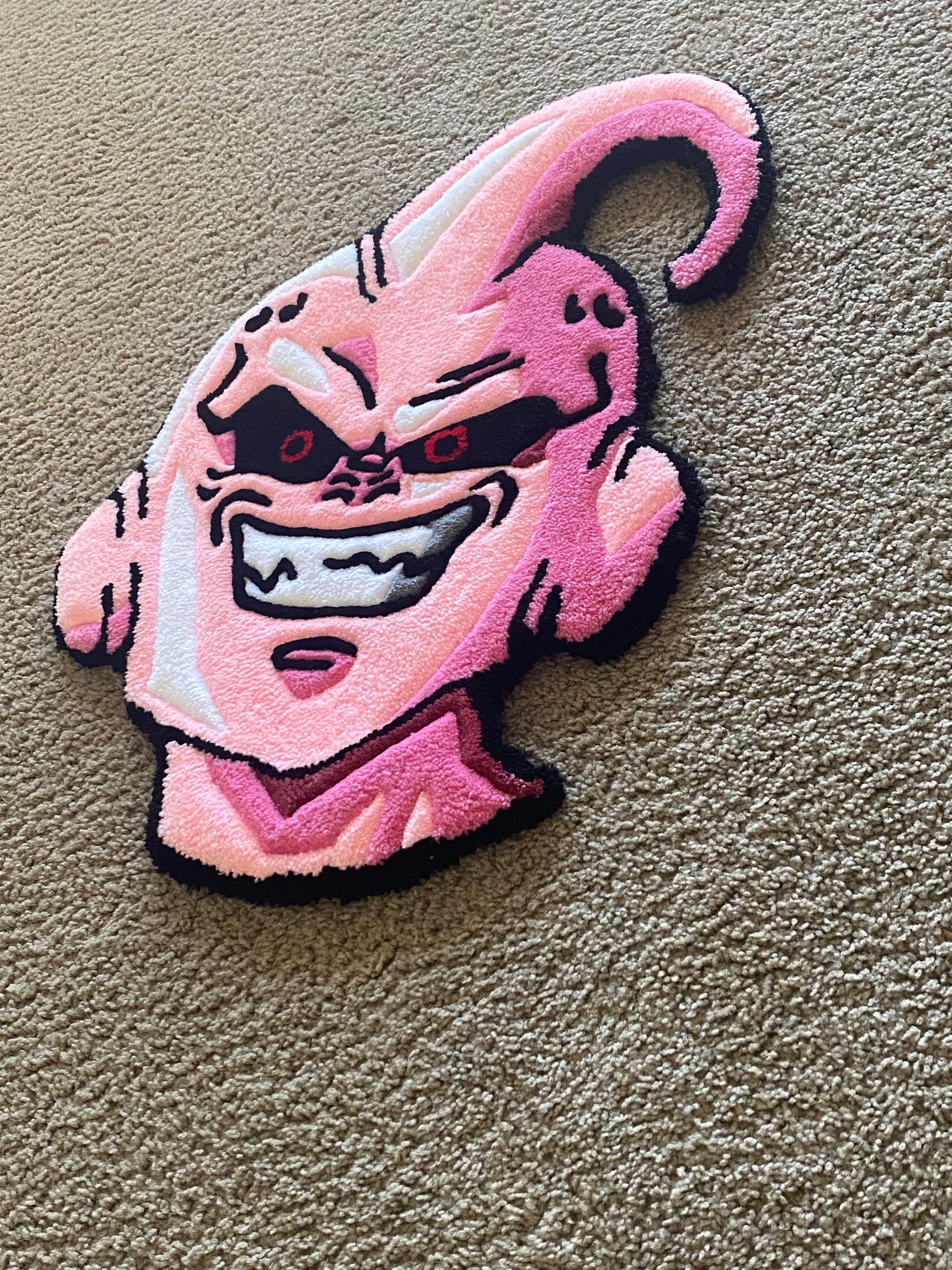 M.T.O Kid Buu Custom Tufted Rug - Etsy