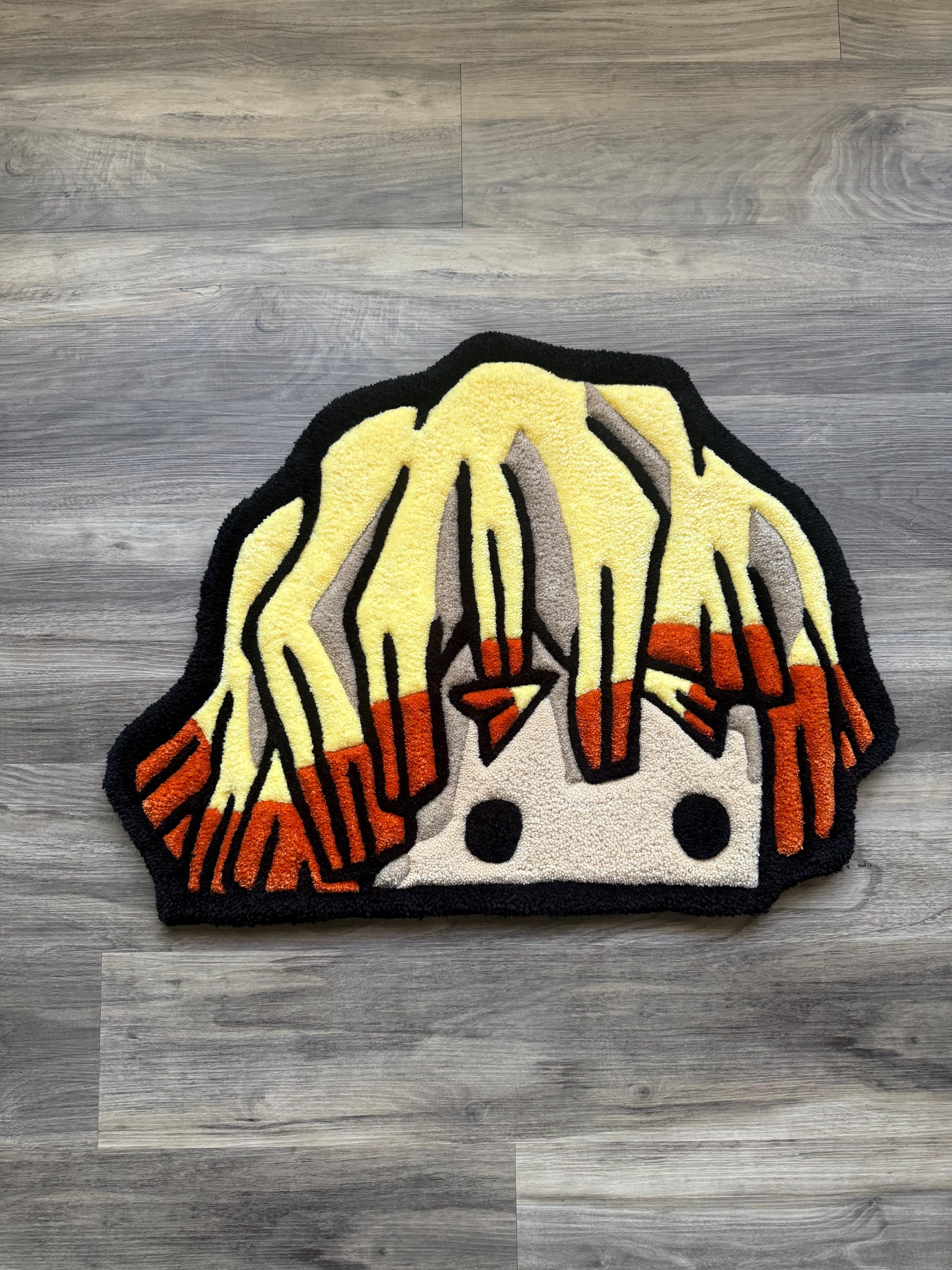 Demon Slayer Zenitsu Peeker Custom Tufted Rug - Etsy