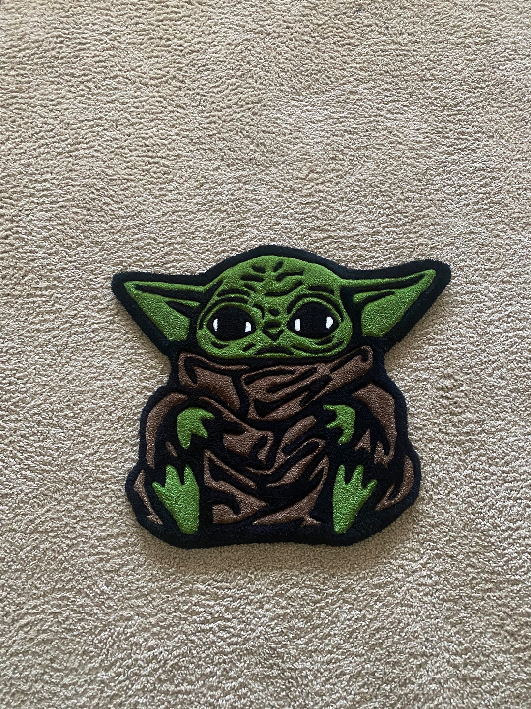 Grogu (yoda) Custom Tufted Rug - Etsy