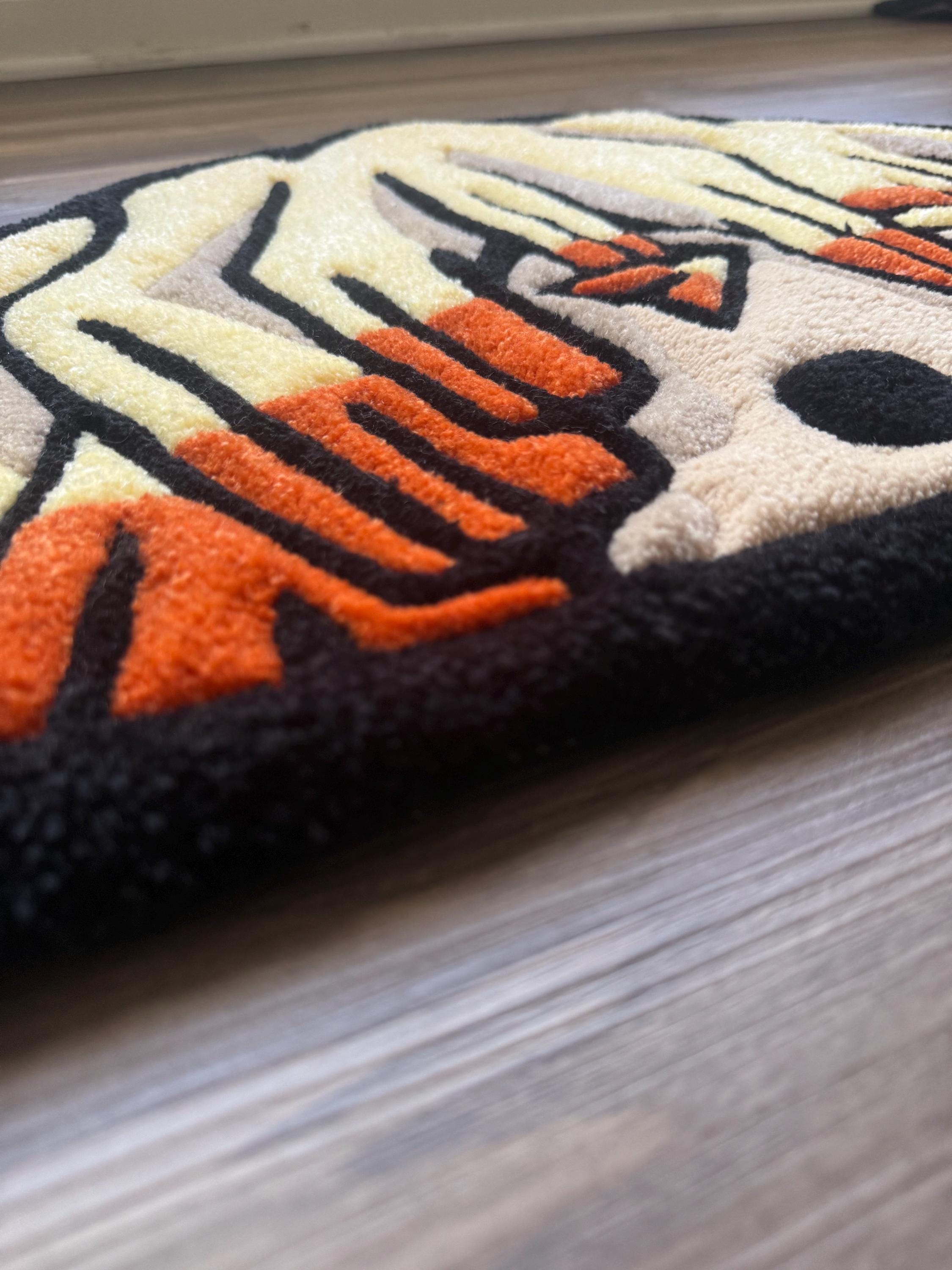 Demon Slayer Zenitsu Peeker Custom Tufted Rug - Etsy