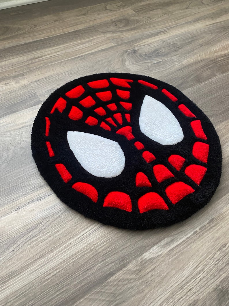 M.T.O Spidey Face Custom Tufted Rug - Etsy