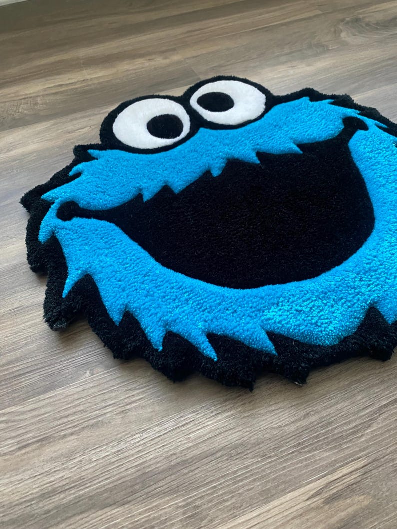 M.T.O Cookie Monster Custom Tufted Rug - Etsy
