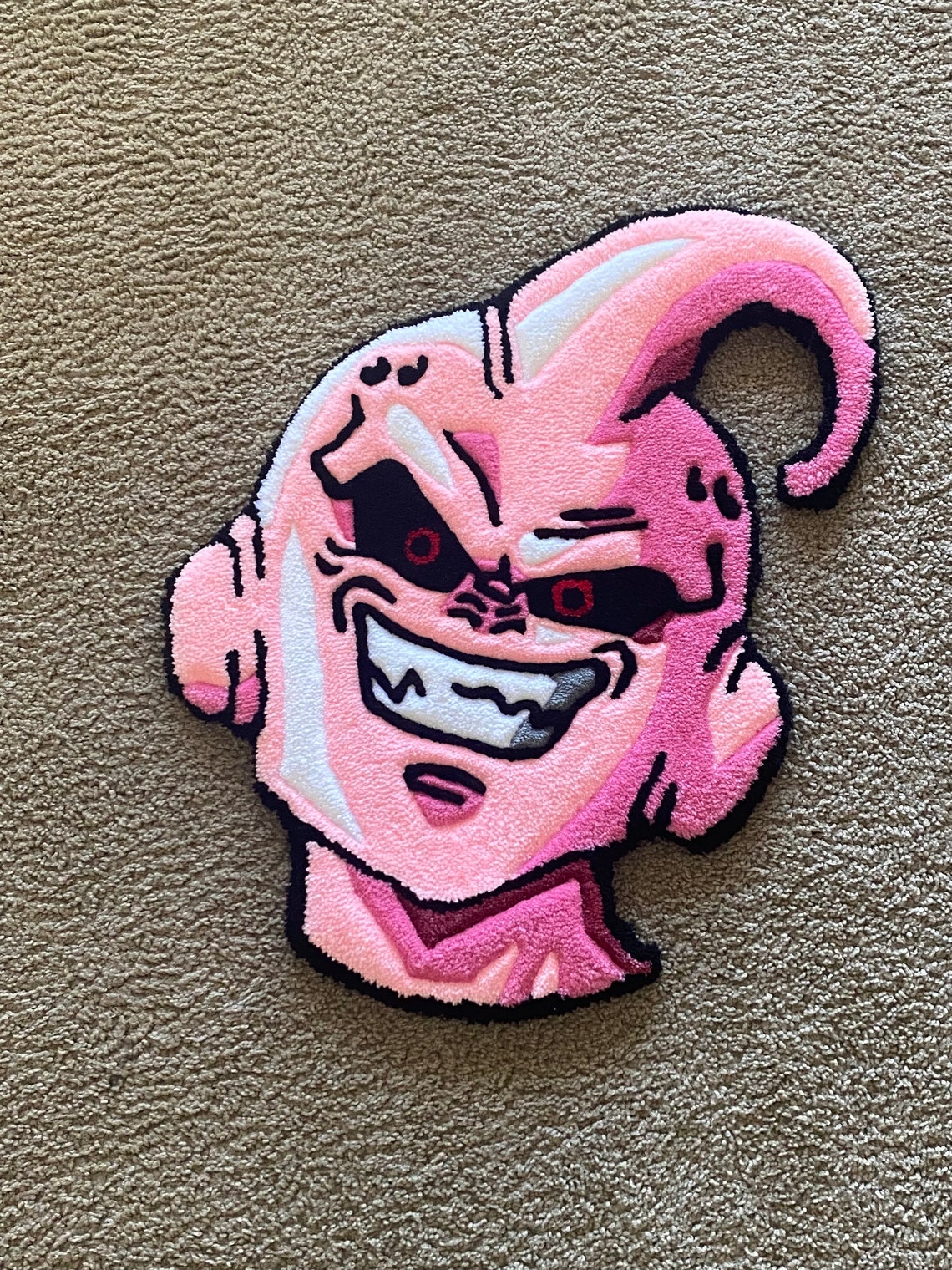 M.T.O Kid Buu Custom Tufted Rug - Etsy