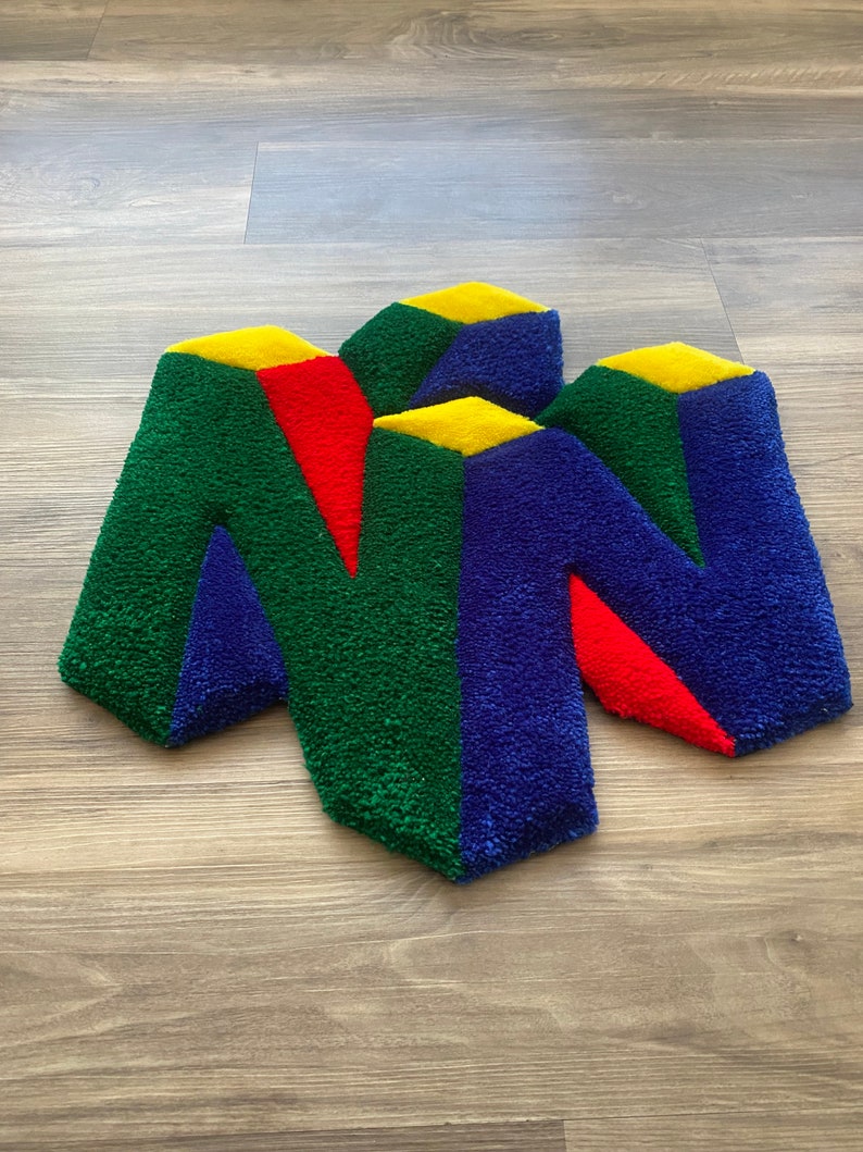 M.T.O Nintendo Logo Custom Tufted Rug - Etsy