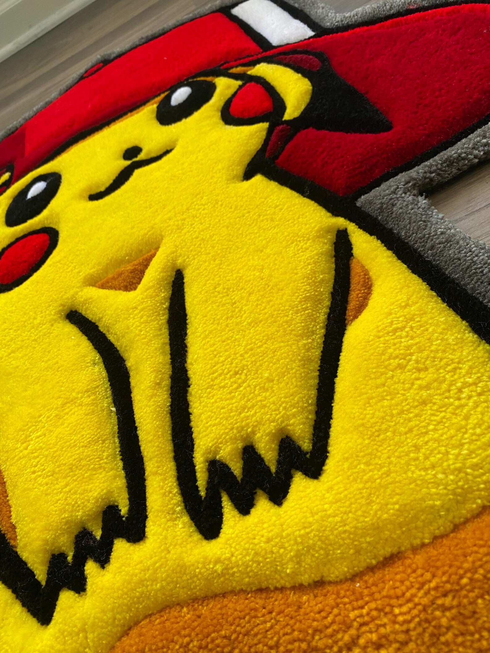 Pikachu With Hat Custom Tufted Rug - Etsy