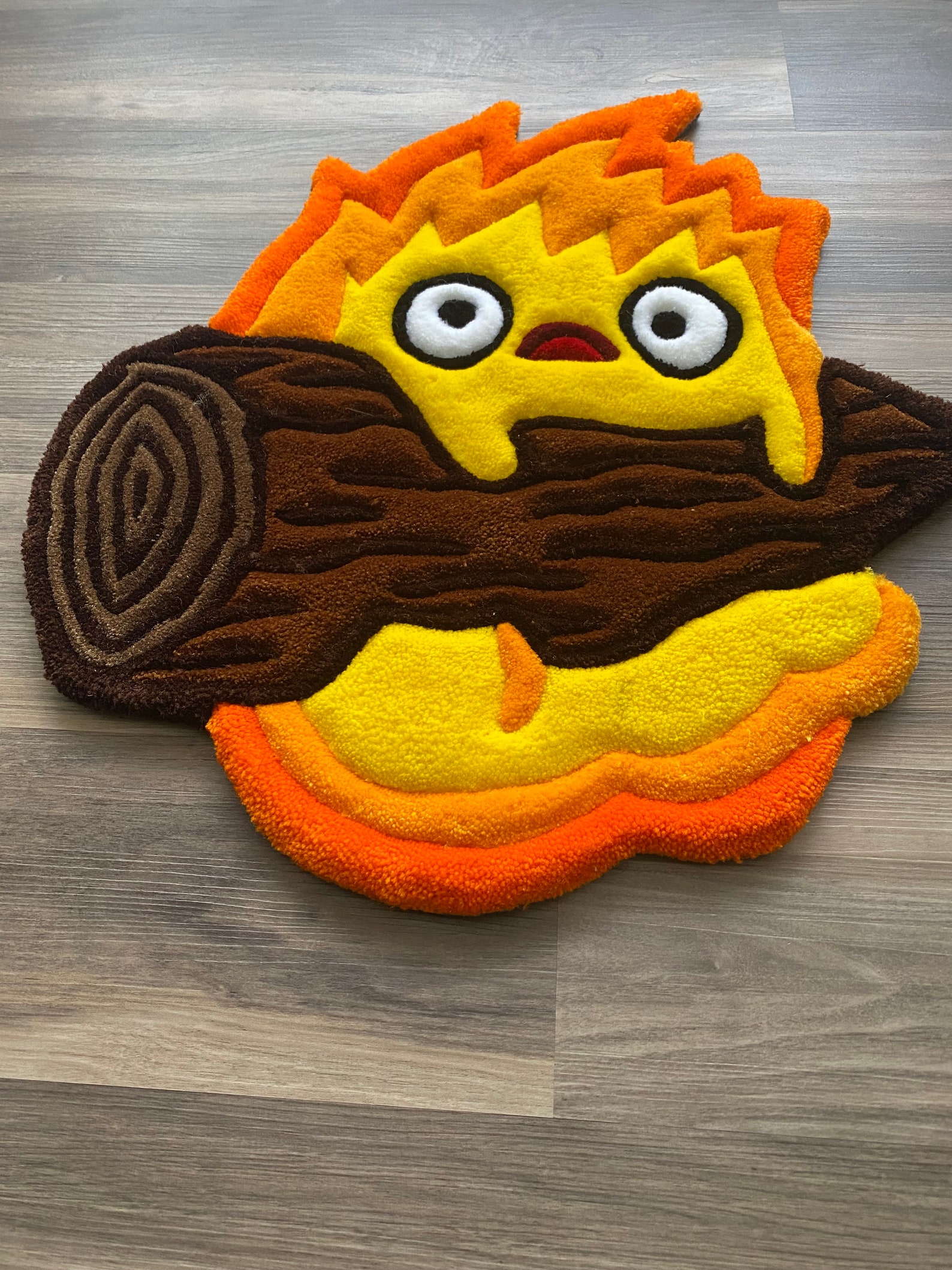M.T.O Calcifer Custom Tufted Rug - Etsy