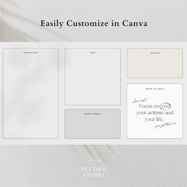 Desktop Wallpaper Organizer • Canva Template • Minimal, Simplistic ...