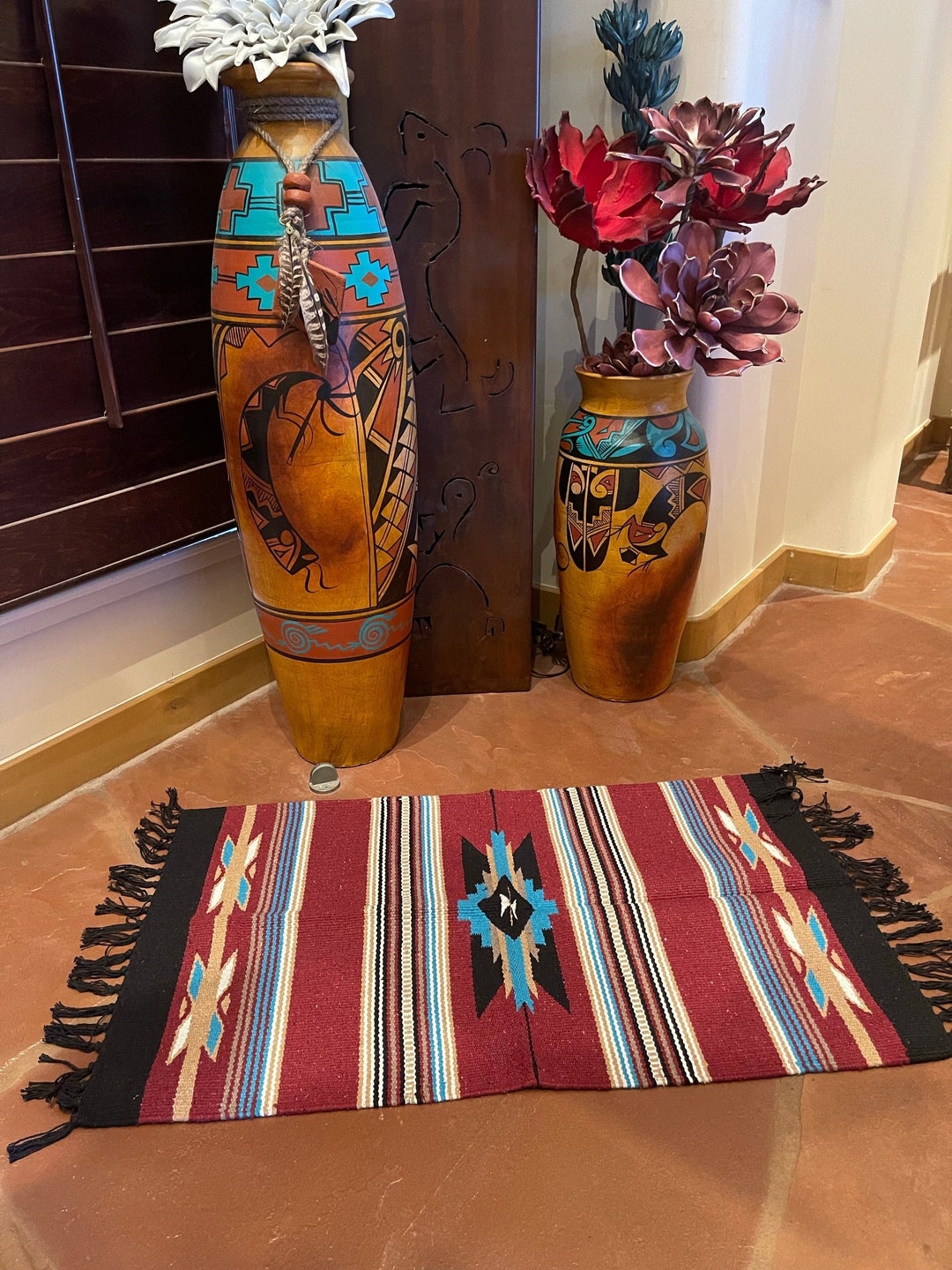 Southwest Aztec Accent Rug - Etsy