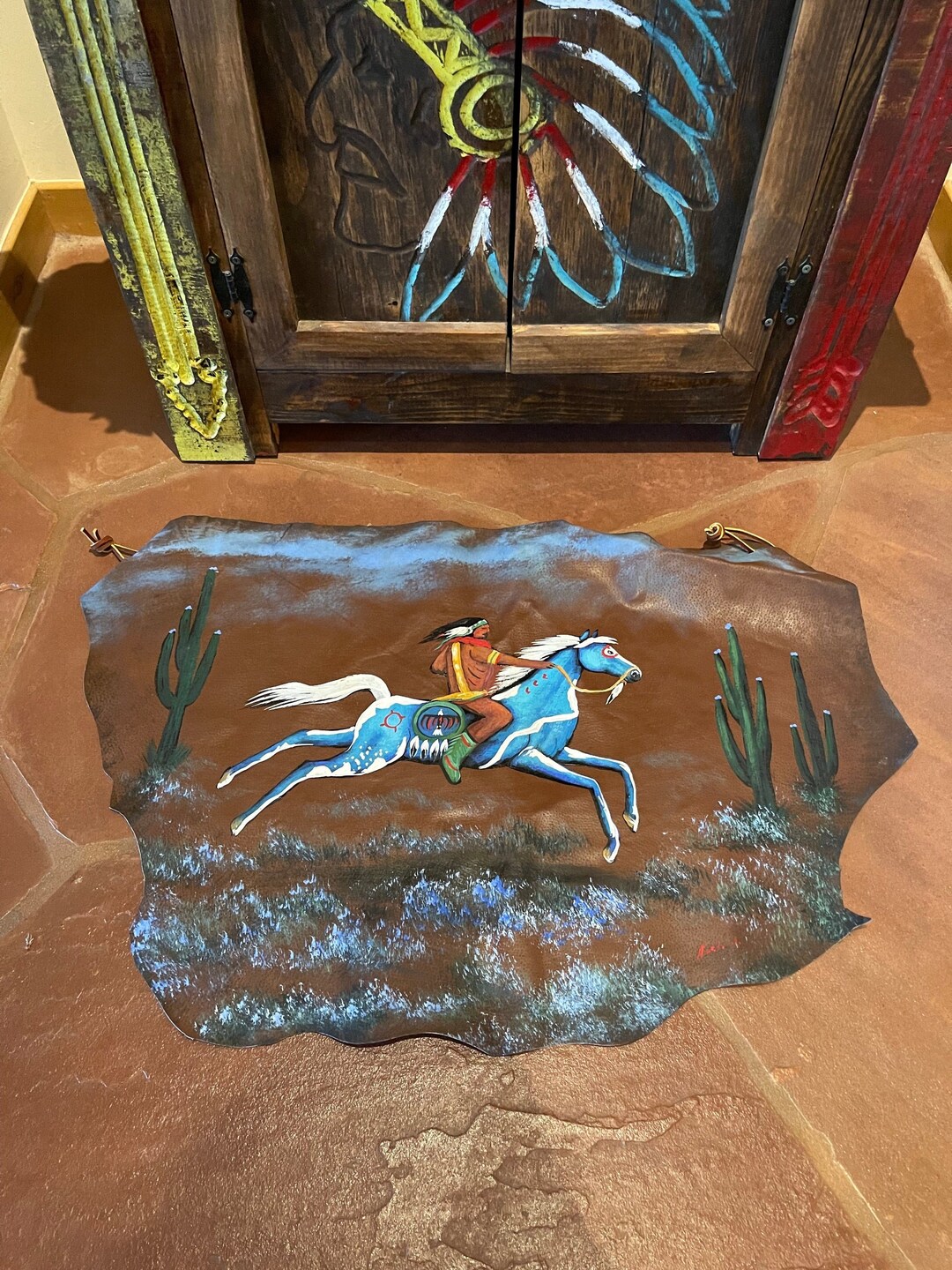 Hand Painted Southwestern Wall Decor - Etsy