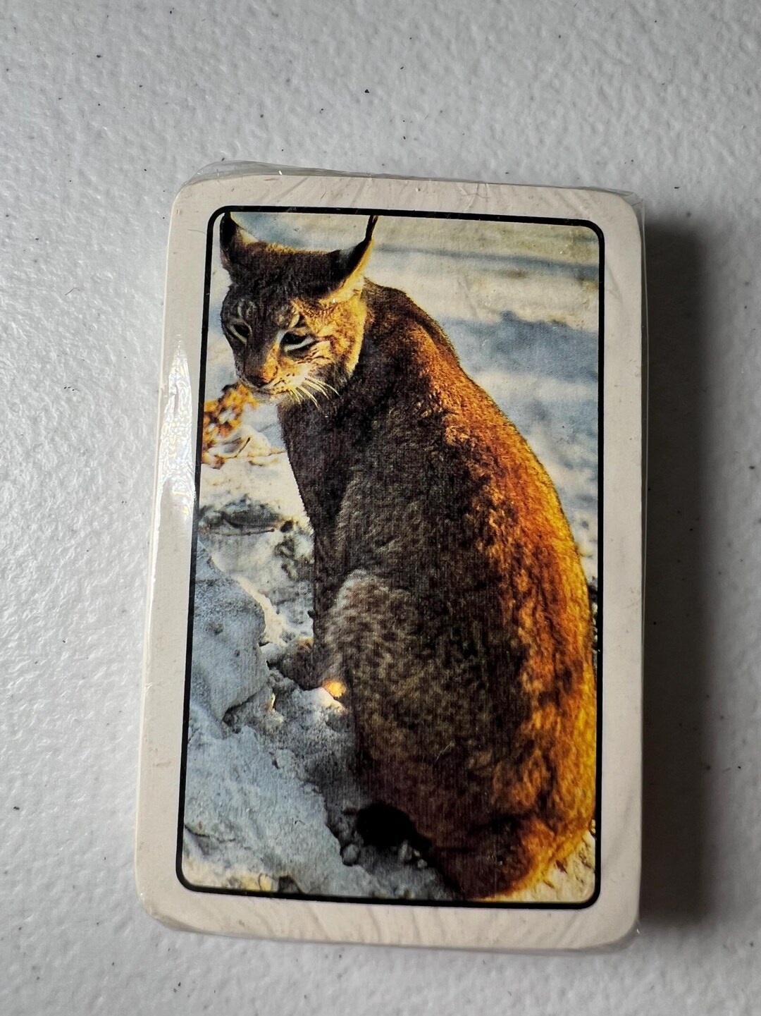 Lynx Wildlife Vintage Playing Cards East West Distributing Sealed - Etsy