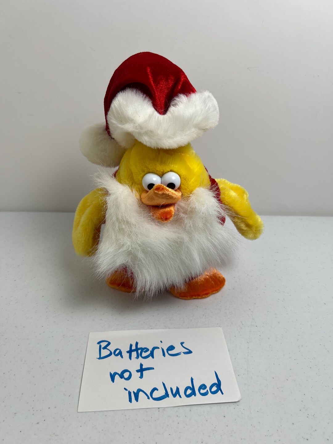 Vtg DAN DEE Duck Santa Christmas Musical Animated Plush Singing Dancing ...