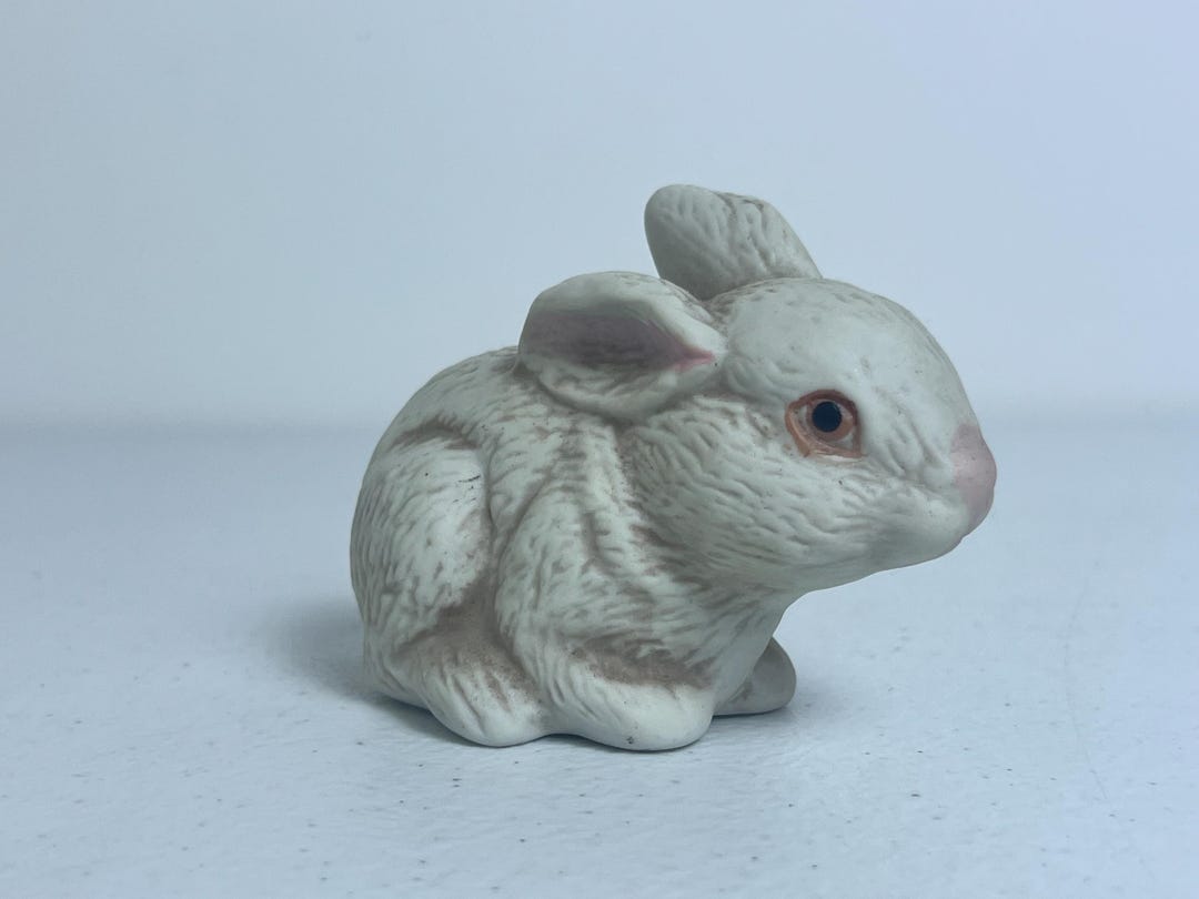 Vintage Porcelain Rabbit Bunny Figurine Made in Taiwan - Etsy