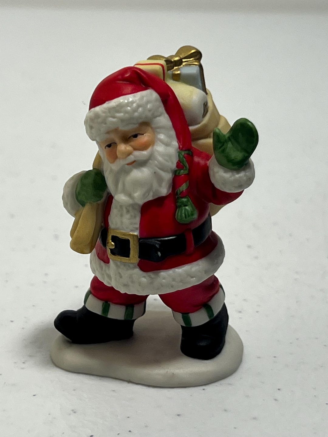 Colonial Village Lefton Sri Lanka Waving Santa Claus 10964 1996 - Etsy