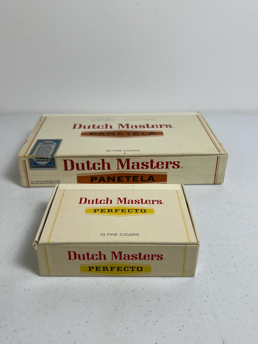 Lot of 2 Dutch Masters Empty Cigar Boxes VTG Panetela Box 50 Cigars ...