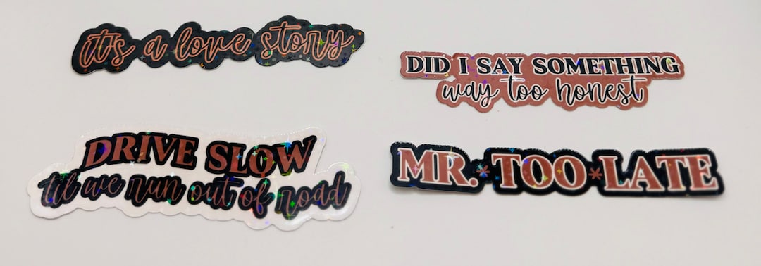 Fearless Sticker Pack | Taylor Swift Inspired Sticker Set - Etsy