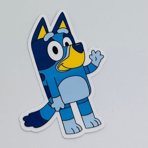 Bluey Waving Sticker Disney Inspired - Etsy