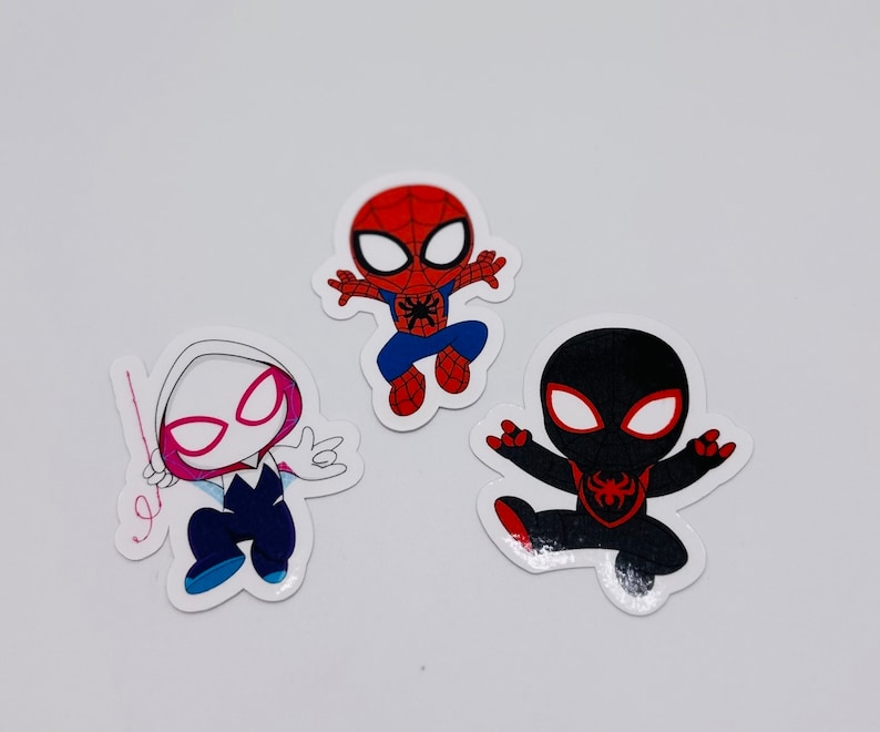 Spidey and Friends Sticker Set Spider-man Inspired Stickers - Etsy