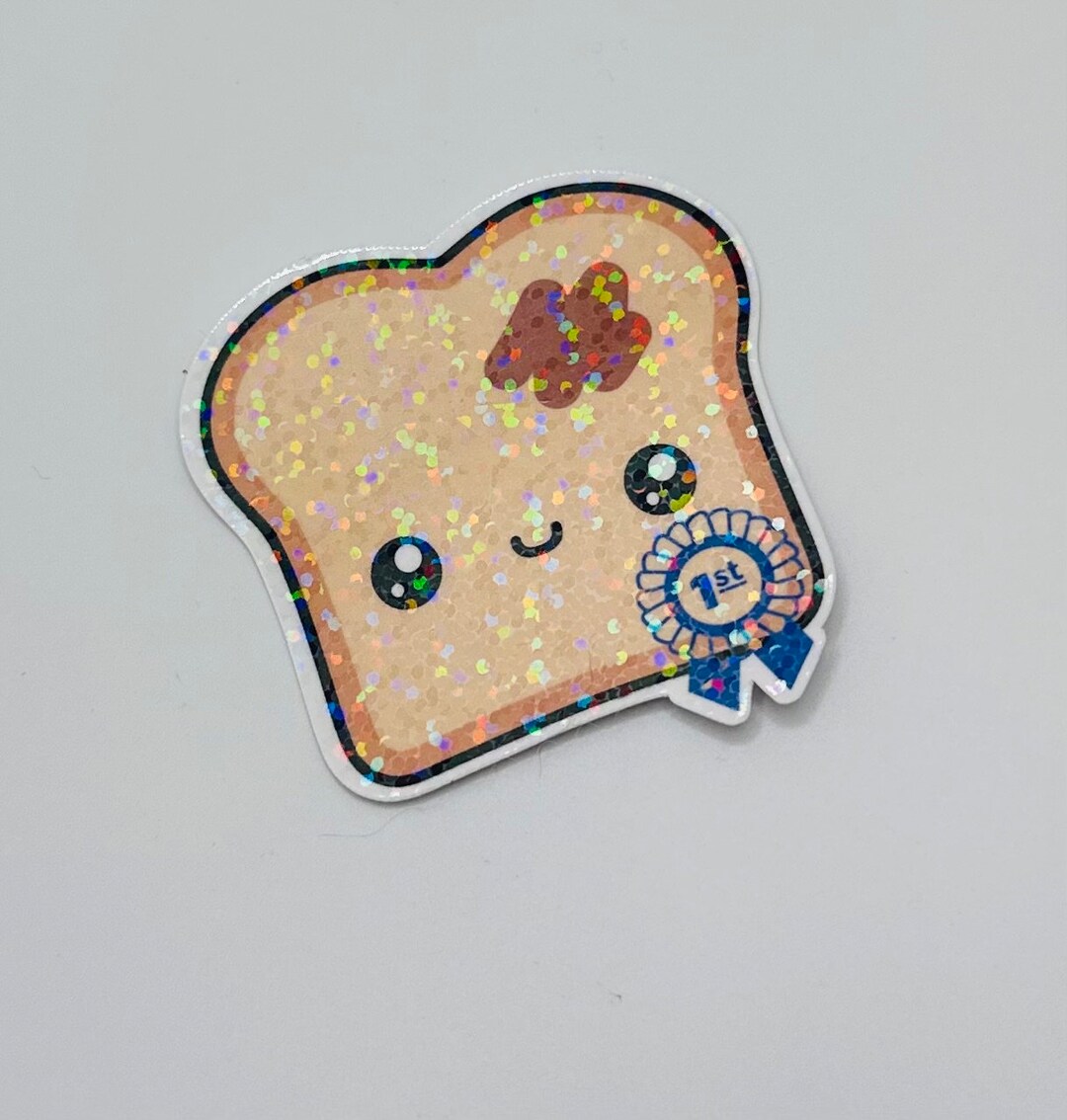 Breadwinner Sticker | Cute Cartoon | Holographic Sticker - Etsy
