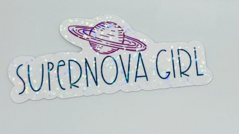 Supernova Girl Sticker Zenon Inspired Vintage Disney - Etsy
