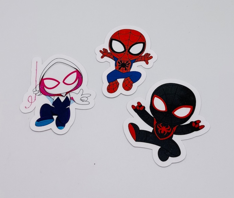 Spidey and Friends Sticker Set Spider-man Inspired Stickers - Etsy