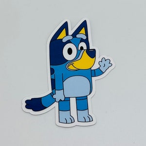 Bluey Waving Sticker Disney Inspired - Etsy