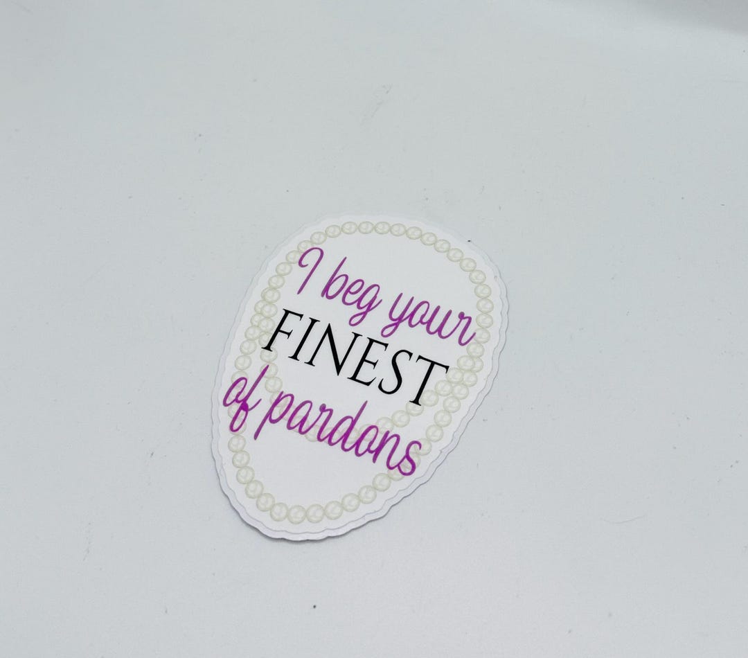 I Beg Your Pardon Sticker | Sticker Phrase | Sassy Sticker - Etsy