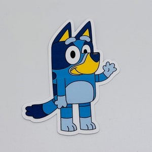 Bluey Waving Sticker Disney Inspired - Etsy