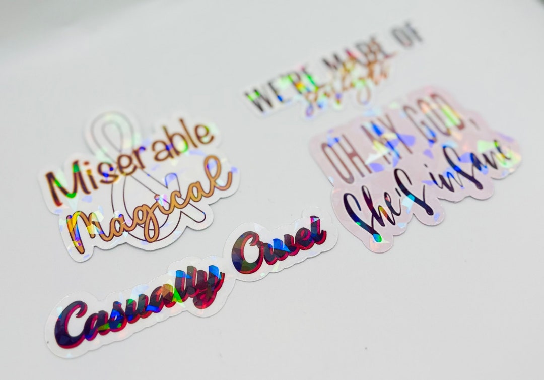 Red Sticker Pack | Taylor Swift Inspired Sticker Set - Etsy