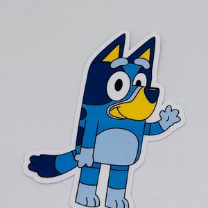 Bluey Waving Sticker Disney Inspired - Etsy