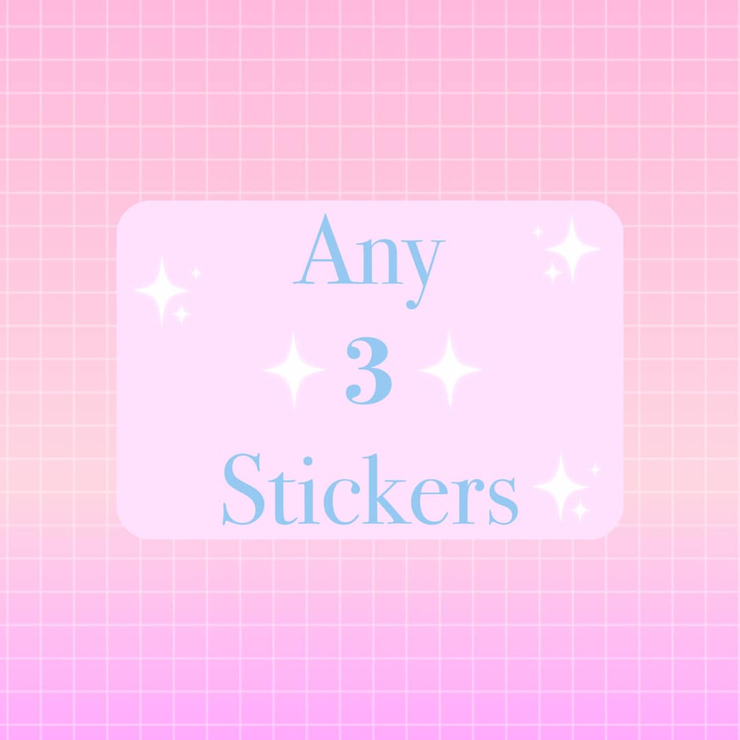 Pick Any 3 Stickers Choose Your Own Sticker Pack Laptop - Etsy