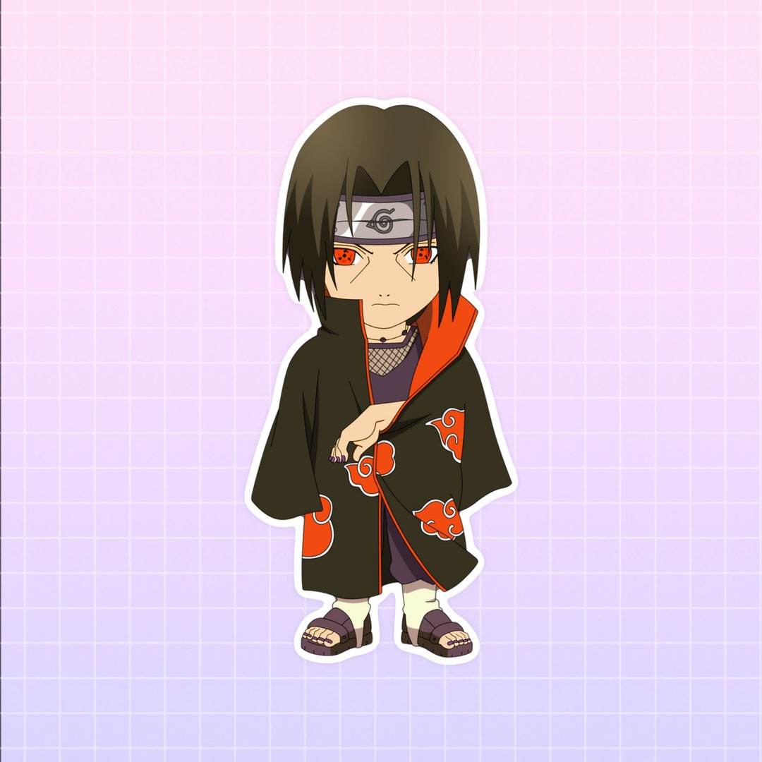 Itachi Die Cut Sticker Naruto Sticker Aesthetic Laptop - Etsy