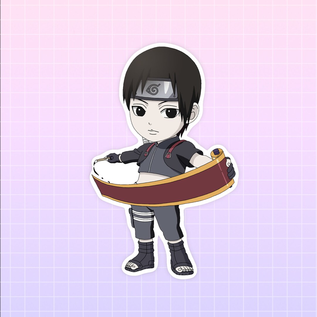 Sai Die Cut Sticker Naruto Sticker Aesthetic Laptop Stickers - Etsy