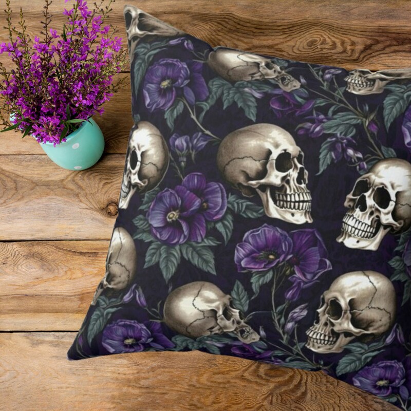 Skull Pillow - Etsy