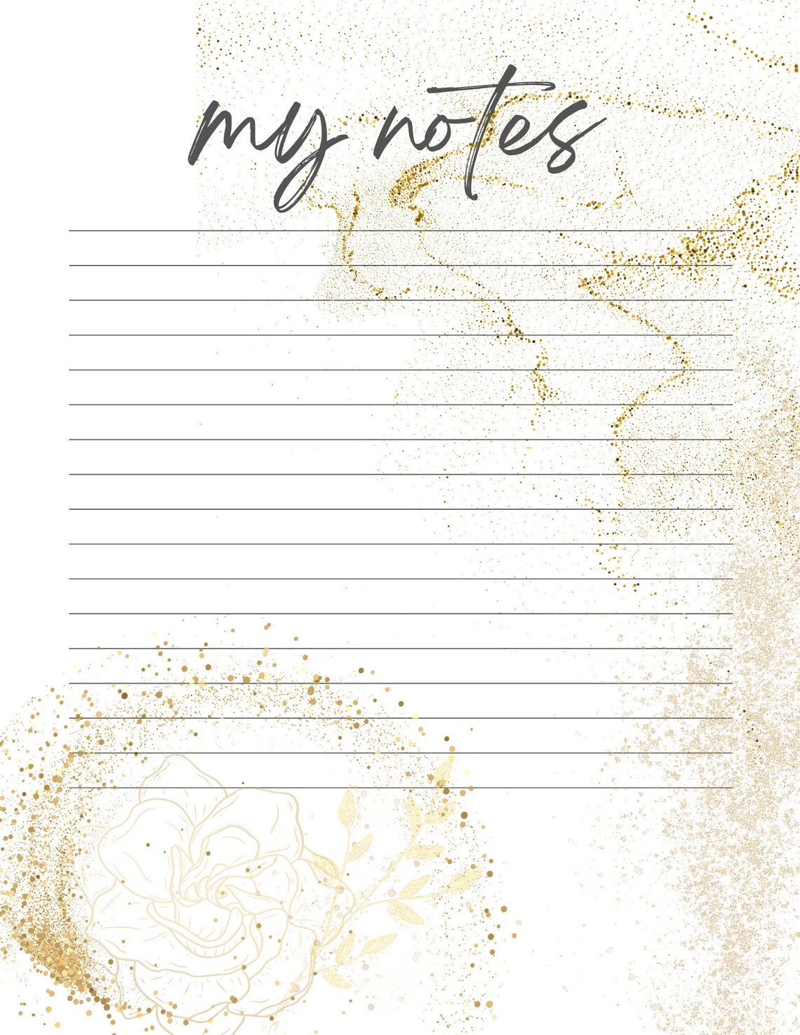 Elegant Note Pad - Etsy