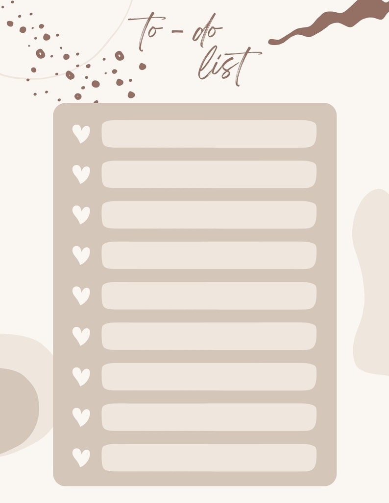 Simple and Clean to Do List - Etsy