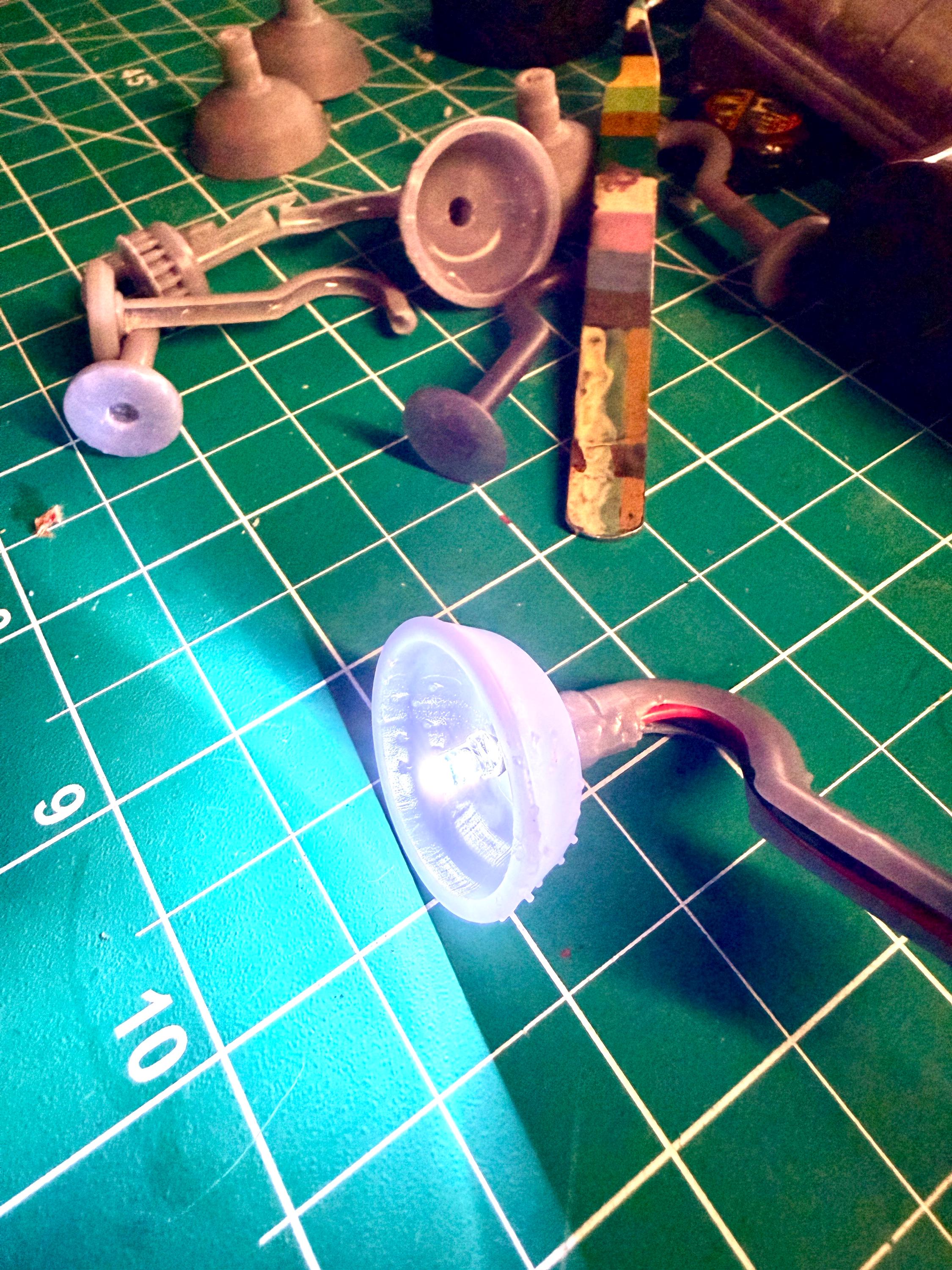 1:12 Scale Barn Lamp 2pcs. LED Light, Wired Light, Hollow / Cutaway - Etsy