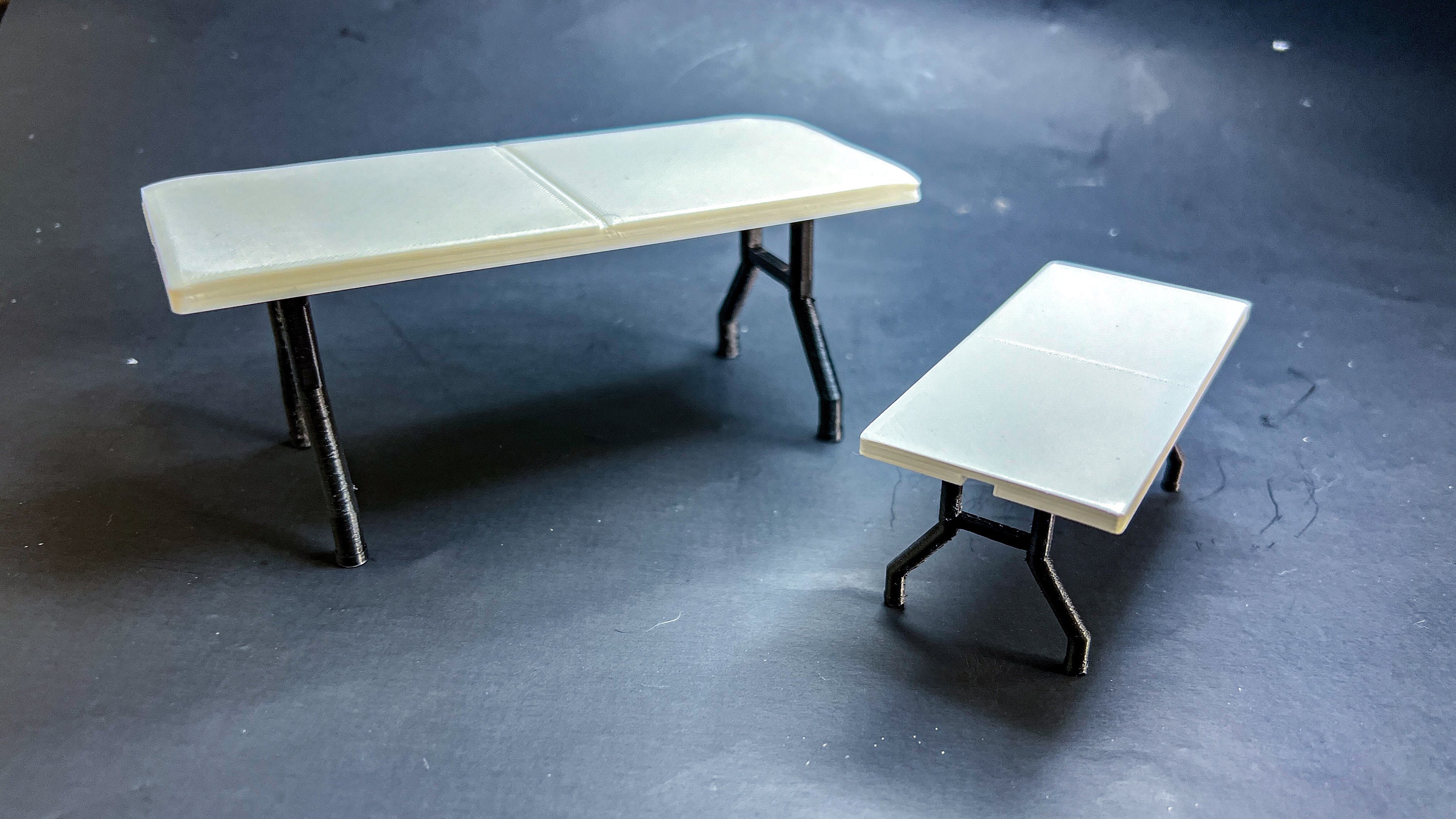 1:12 Scale Version of a 6' White Table With Foldable Legs. - Etsy