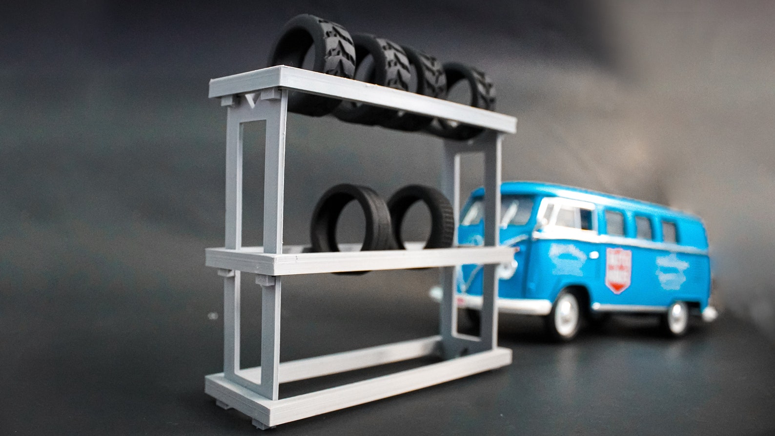 1:18 Tire Storage Rack With Rigid Prop Tires - Etsy