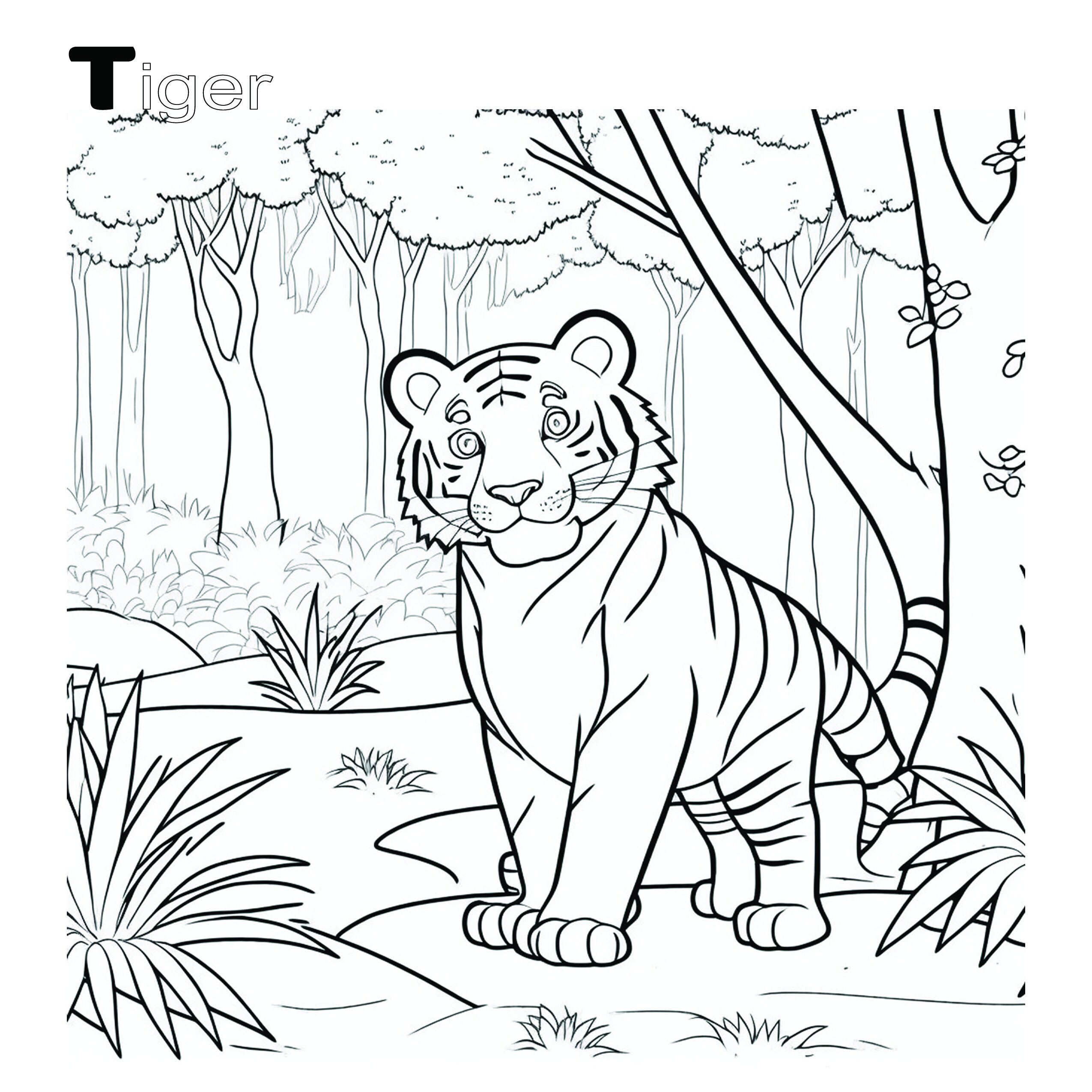 Alphabet Safari: Adventures in Coloring - Etsy