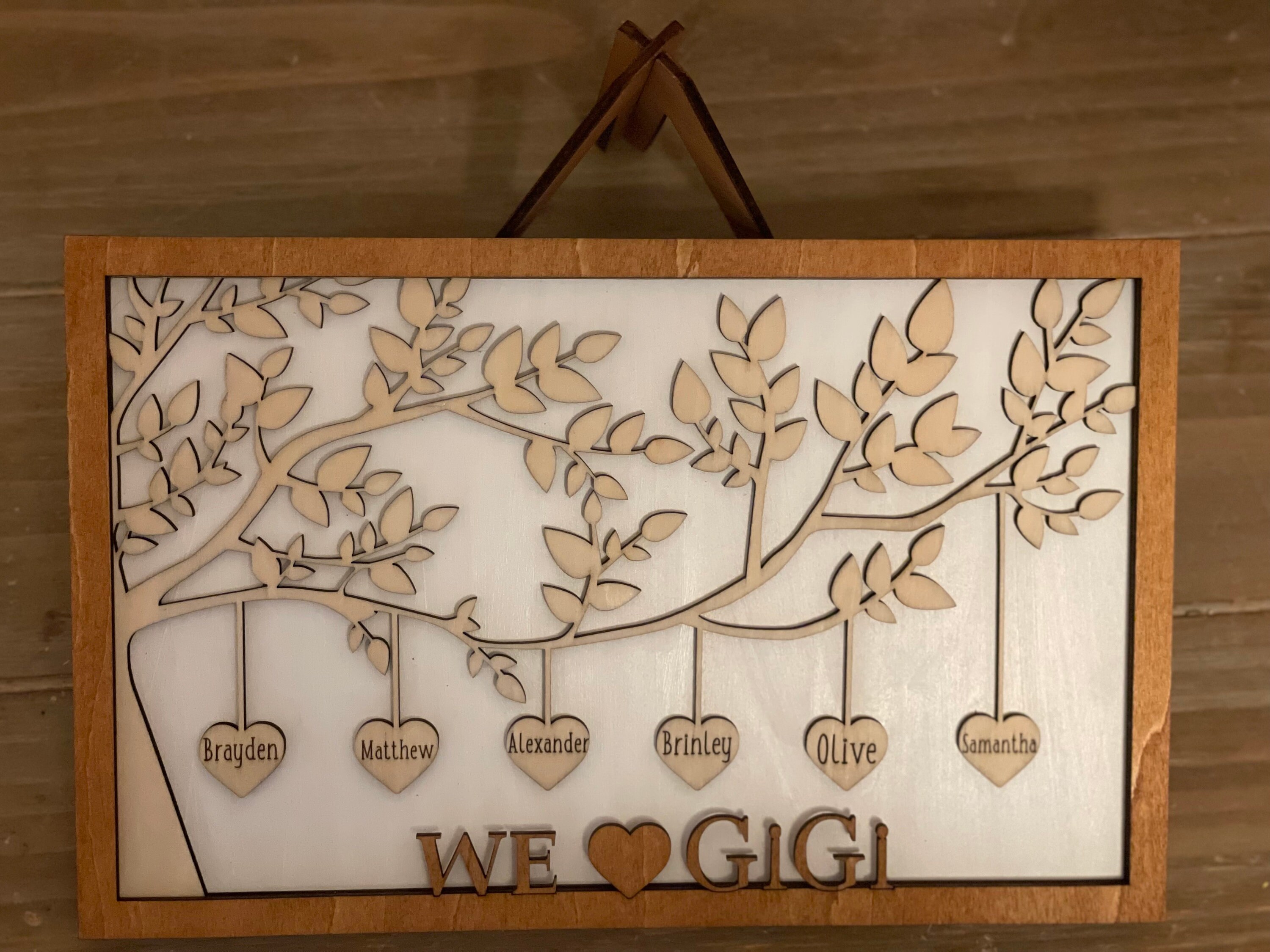 Family Tree Style Mothers Day Gift, Gifts for Grandmother, Gigi, Nana ...