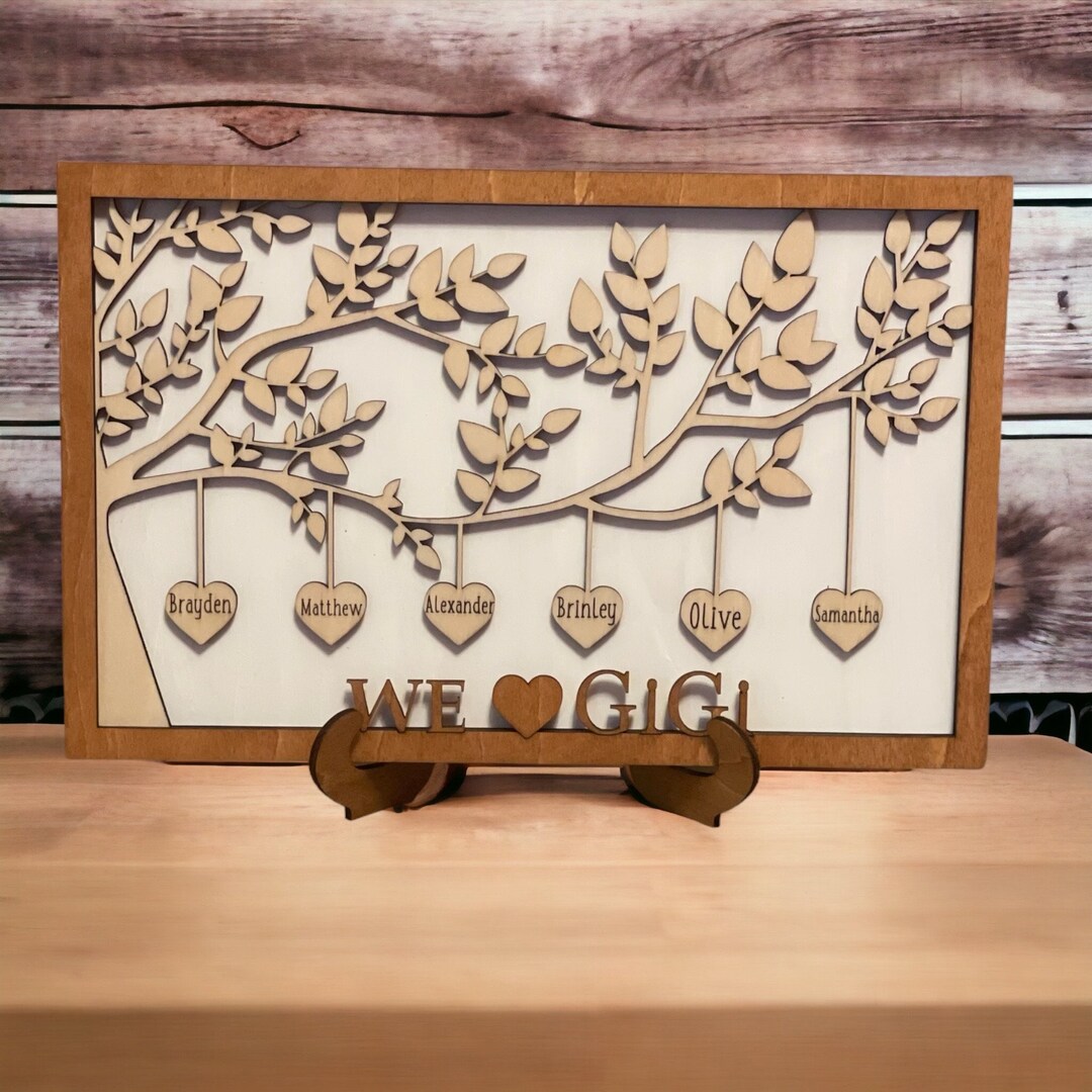 Family Tree Style Mothers Day Gift, Gifts for Grandmother, Gigi, Nana ...