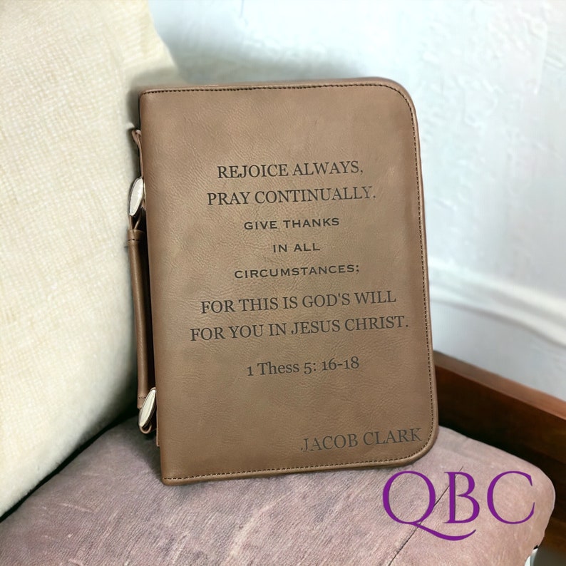 Personalized Faux Leather Bible Cover With Custom Engraving - Etsy
