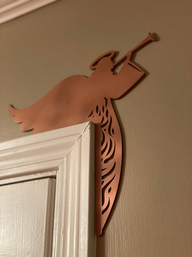 Angel With Trumpet Door Corner/trim Decoration Christian Decor - Etsy