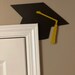 Graduation Door Frame Corner Decor, Cap and Tassel Door Design, Black ...