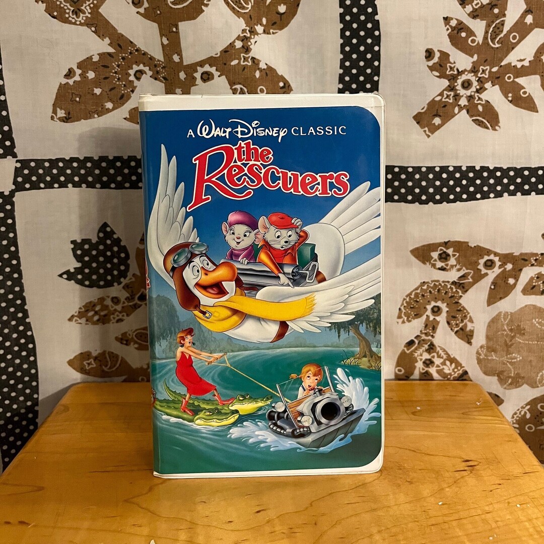 The Rescuers VHS Movie Black Diamond Walt Disney Rare 1990s Classic ...