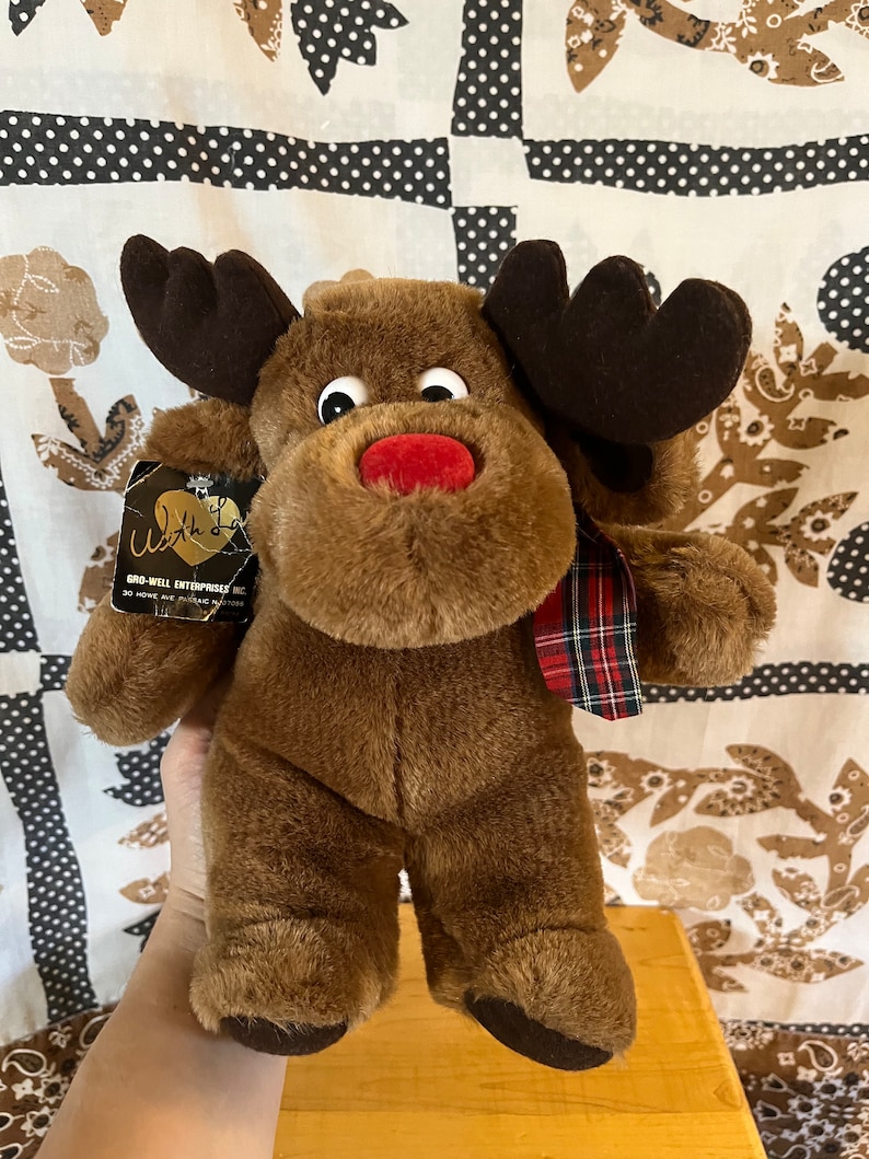 Christmas Rudolph Reindeer Plush Cute 11 Rudolph the Red Nose Reindeer ...