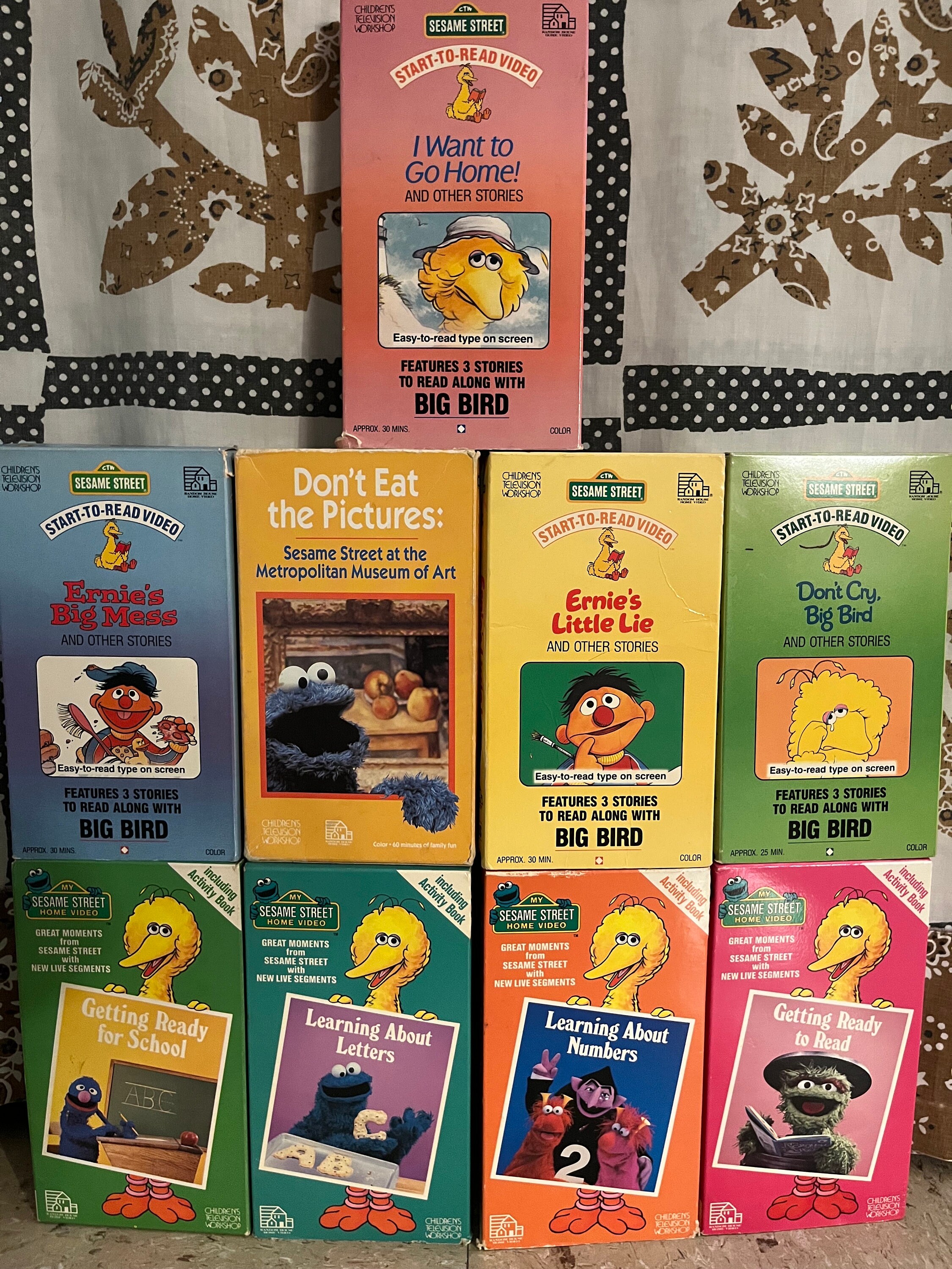 Vintage Sesame Street VHS Big Bird Kids Childrens Education Learning ...