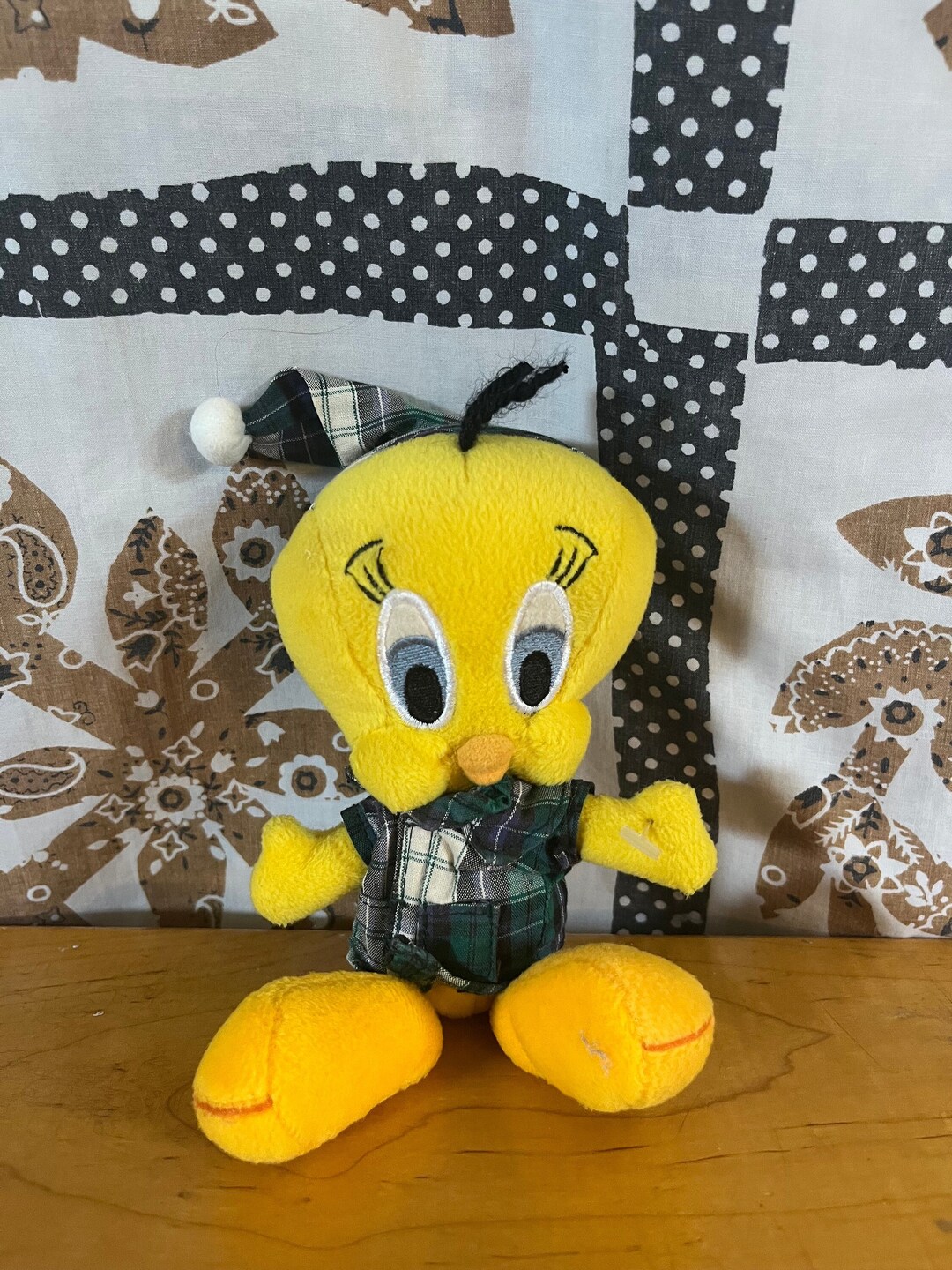 Tweety Bird Pjs Plush Beanie Pajama, Looney Tunes Vintage 90s ...