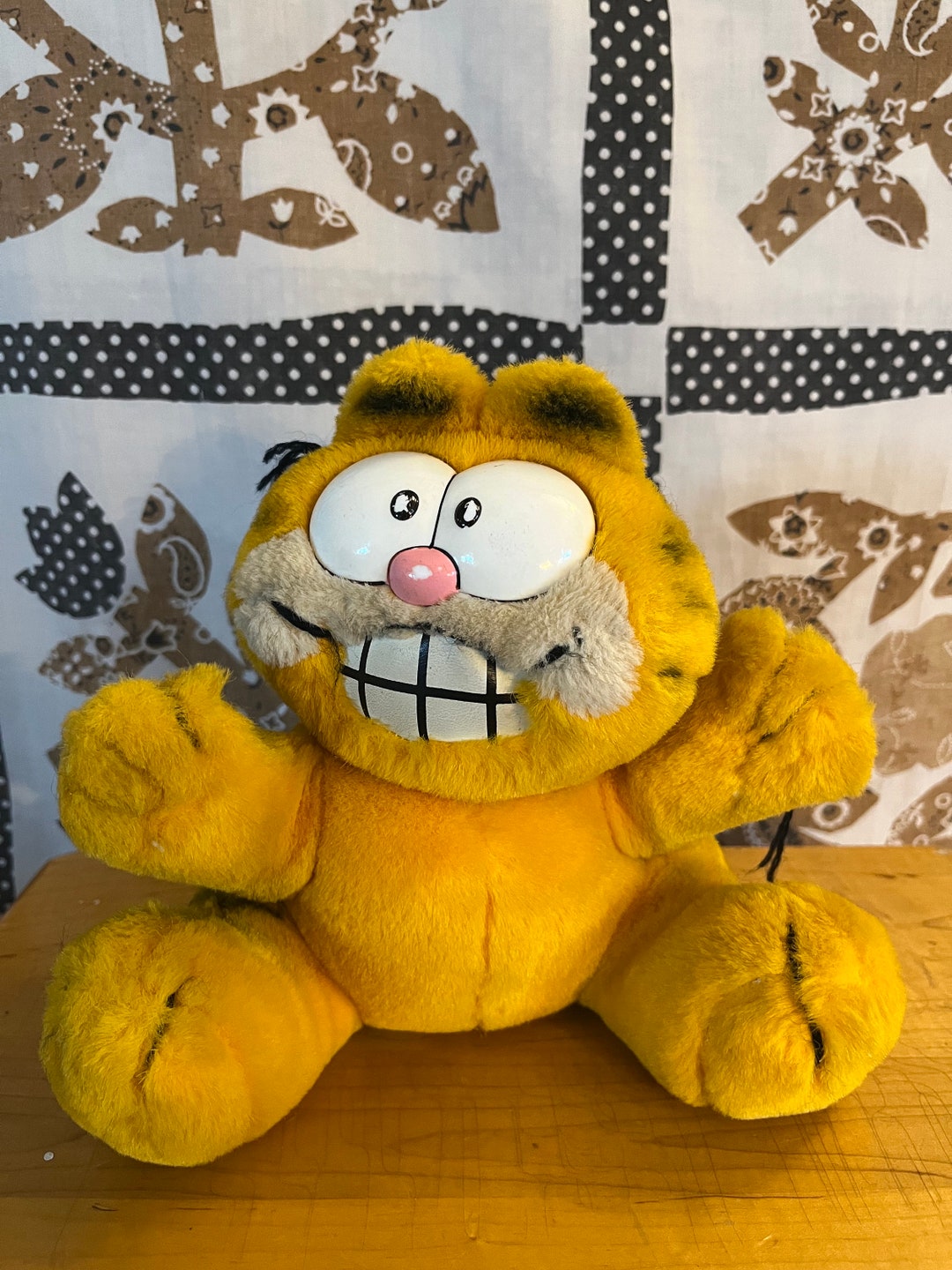 Vintage 1970s Garfield Plush Stuffed Animal Garfield - Etsy
