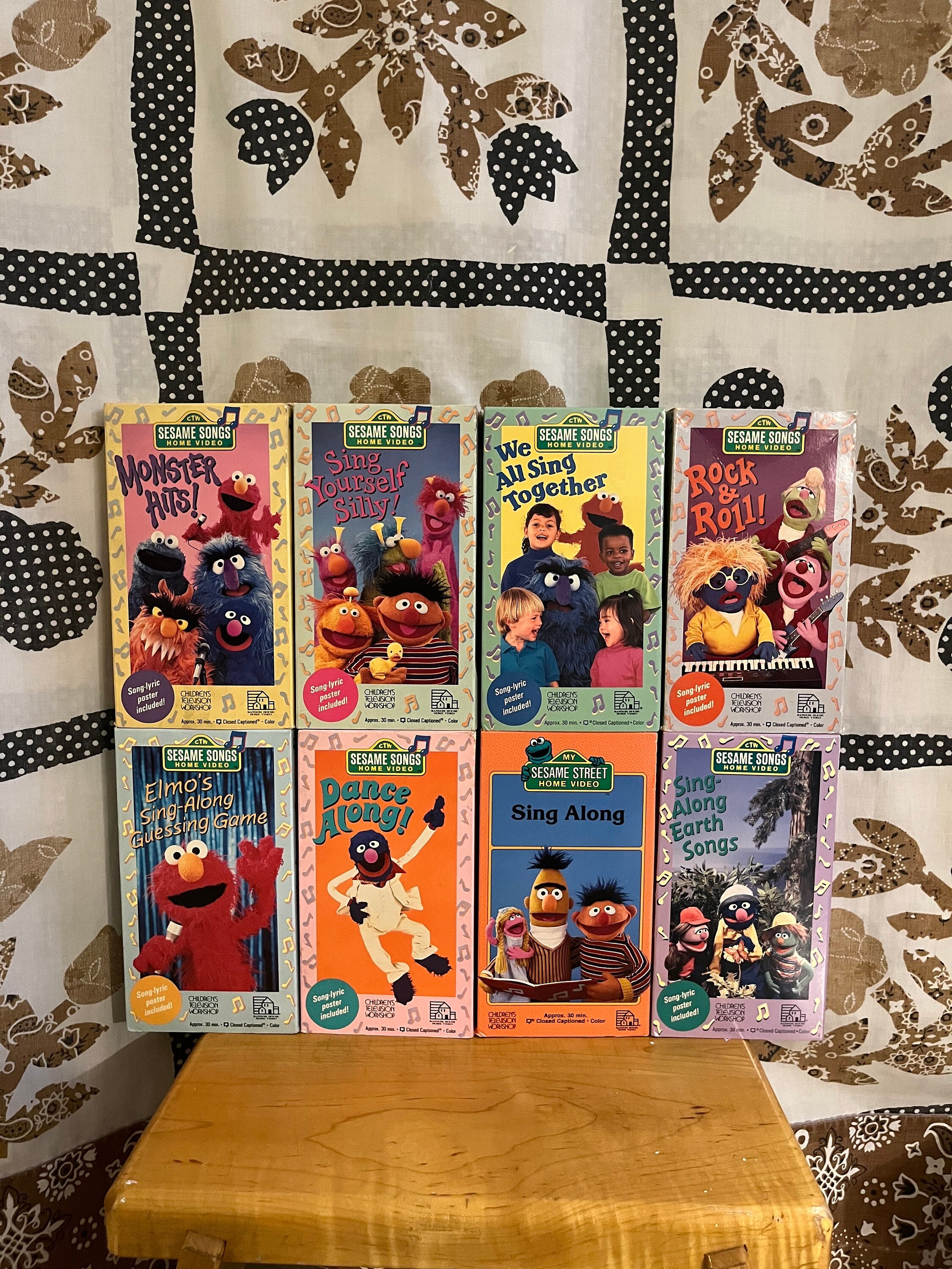 Vintage Sesame Street VHS Musical Sing Along Big Bird Kids Childrens ...